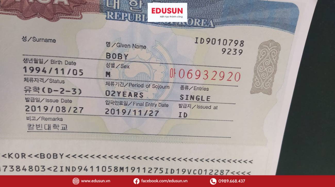 Visa D2-3 là gì? Thông tin mới nhất du học Thạc sĩ Hàn Quốc Visa D2-3 ...